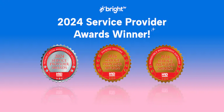 2024 Service Provider Awards Triple Medal Winner | BrightHR