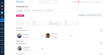 All about Setting up your Employees and Teams