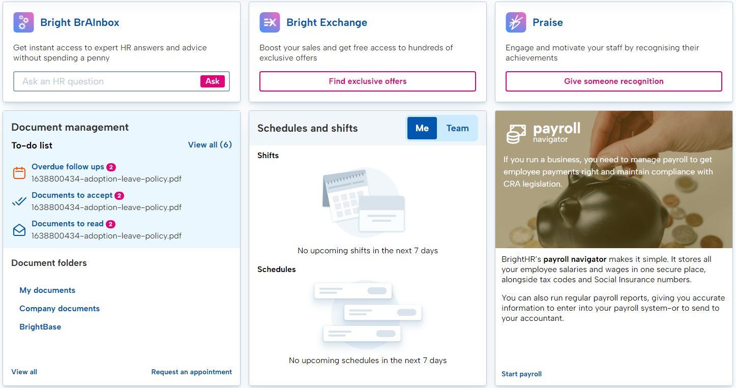 Everything you need to know about BrightHR CA