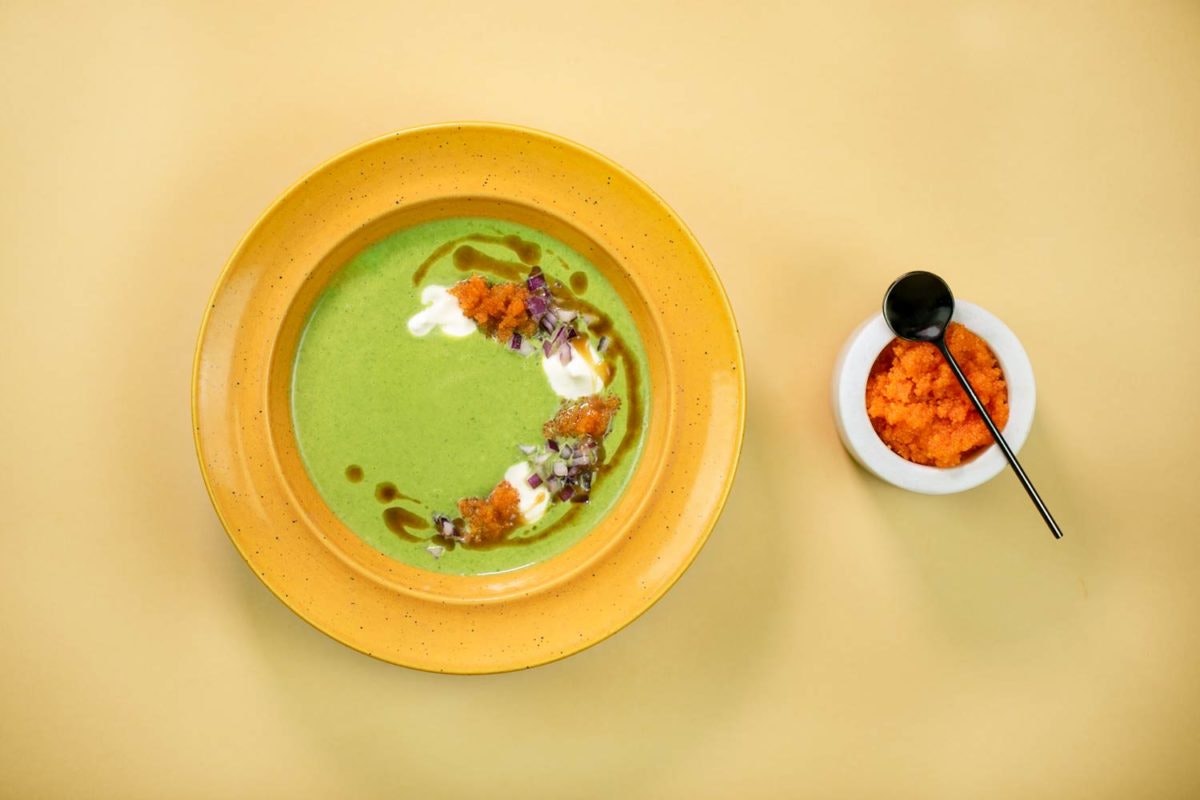 Green asparagus soup with fish roe - Lifesum