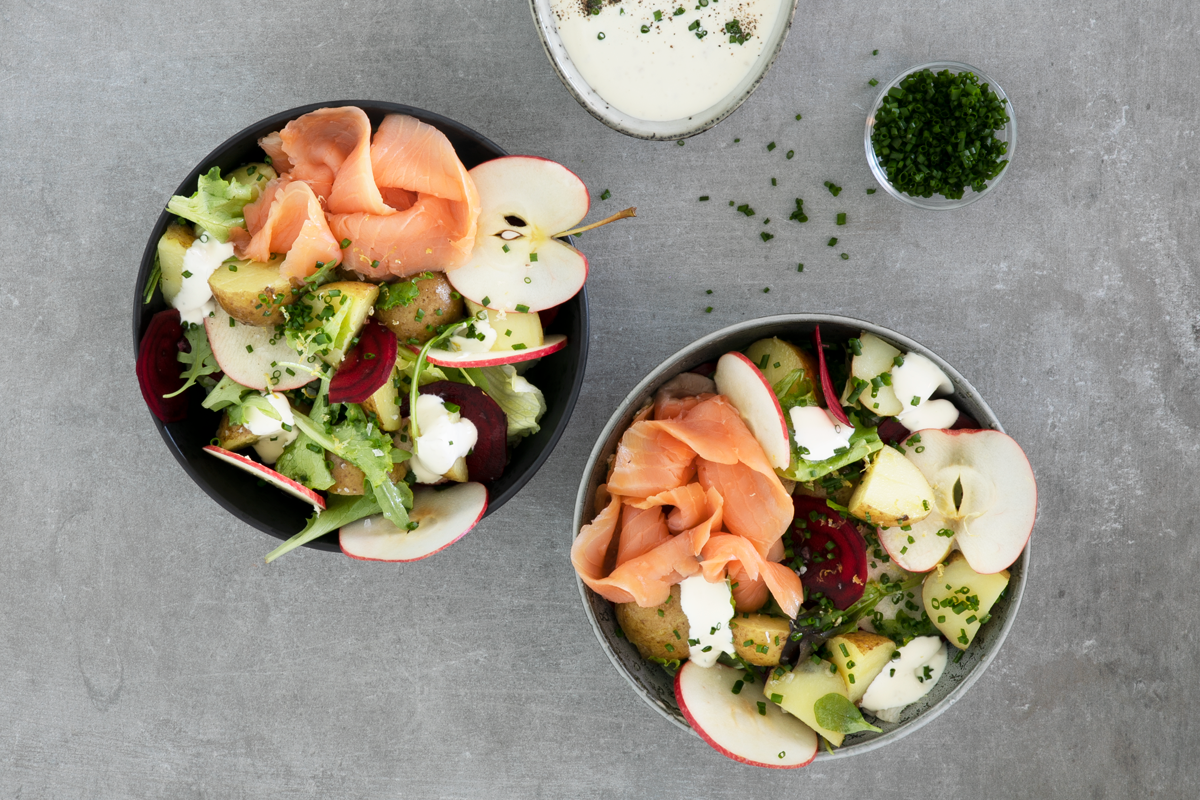 Cold smoked salmon salad - Lifesum