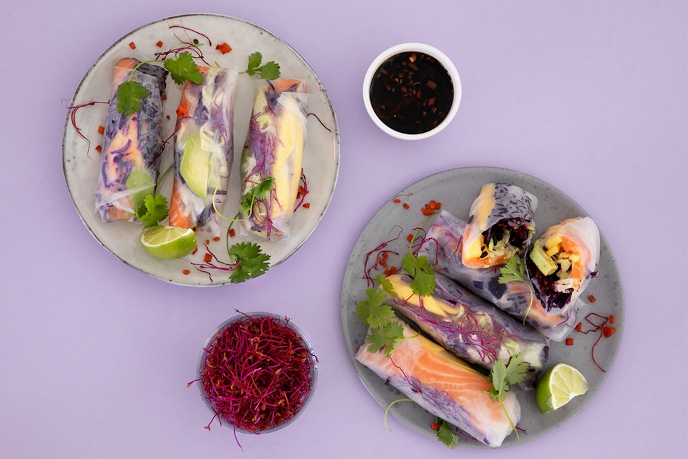 Salmon spring rolls - Lifesum