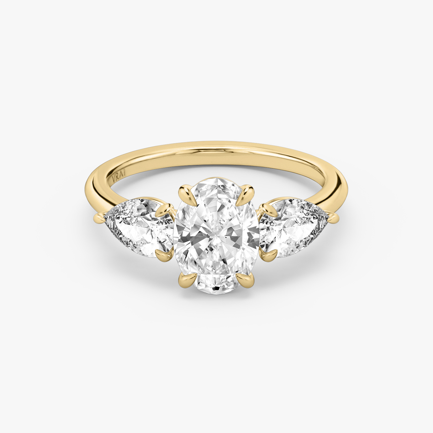 Three Stone Engagement Ring | VRAI