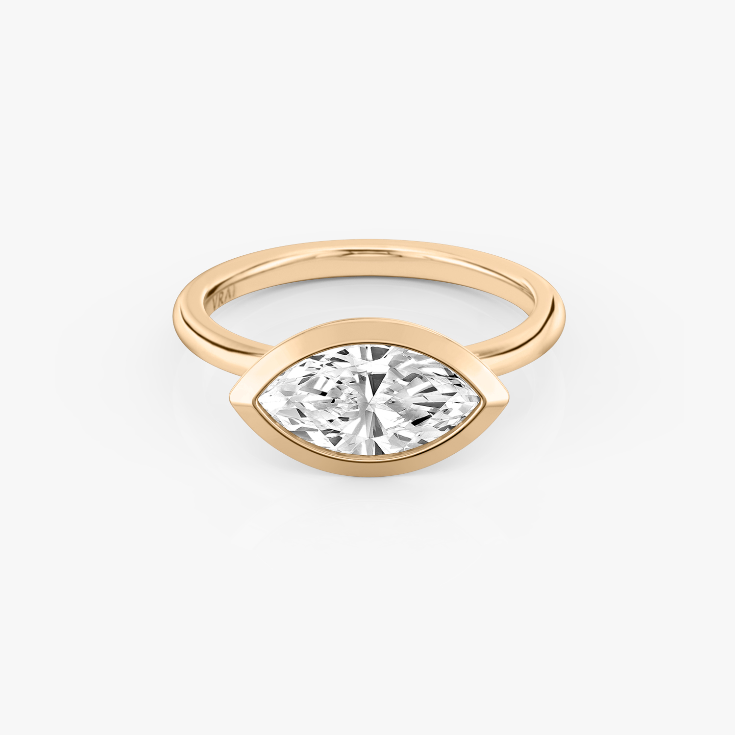 Signature Bezel Engagement Ring | VRAI