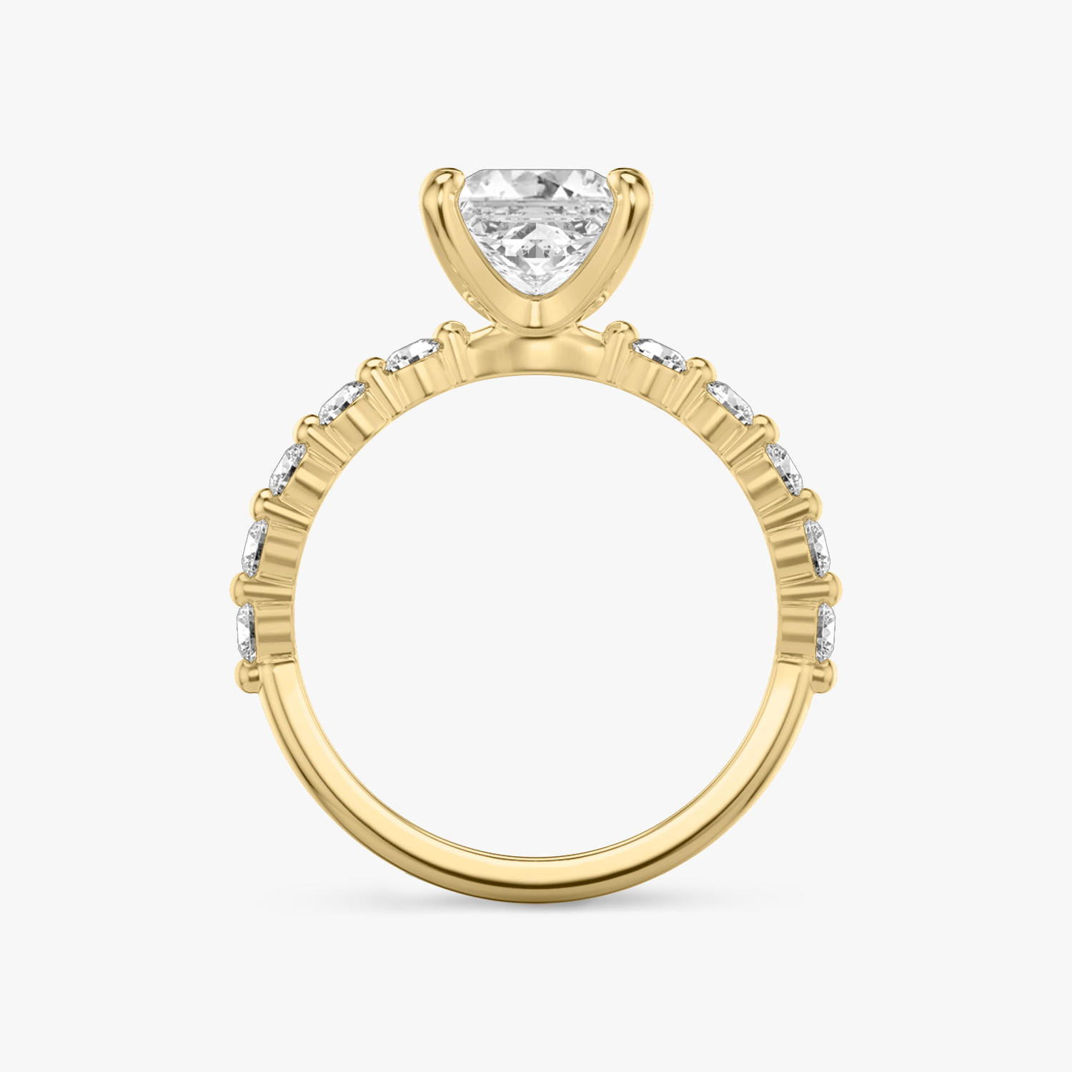 Single Shared Prong Engagement Ring | VRAI