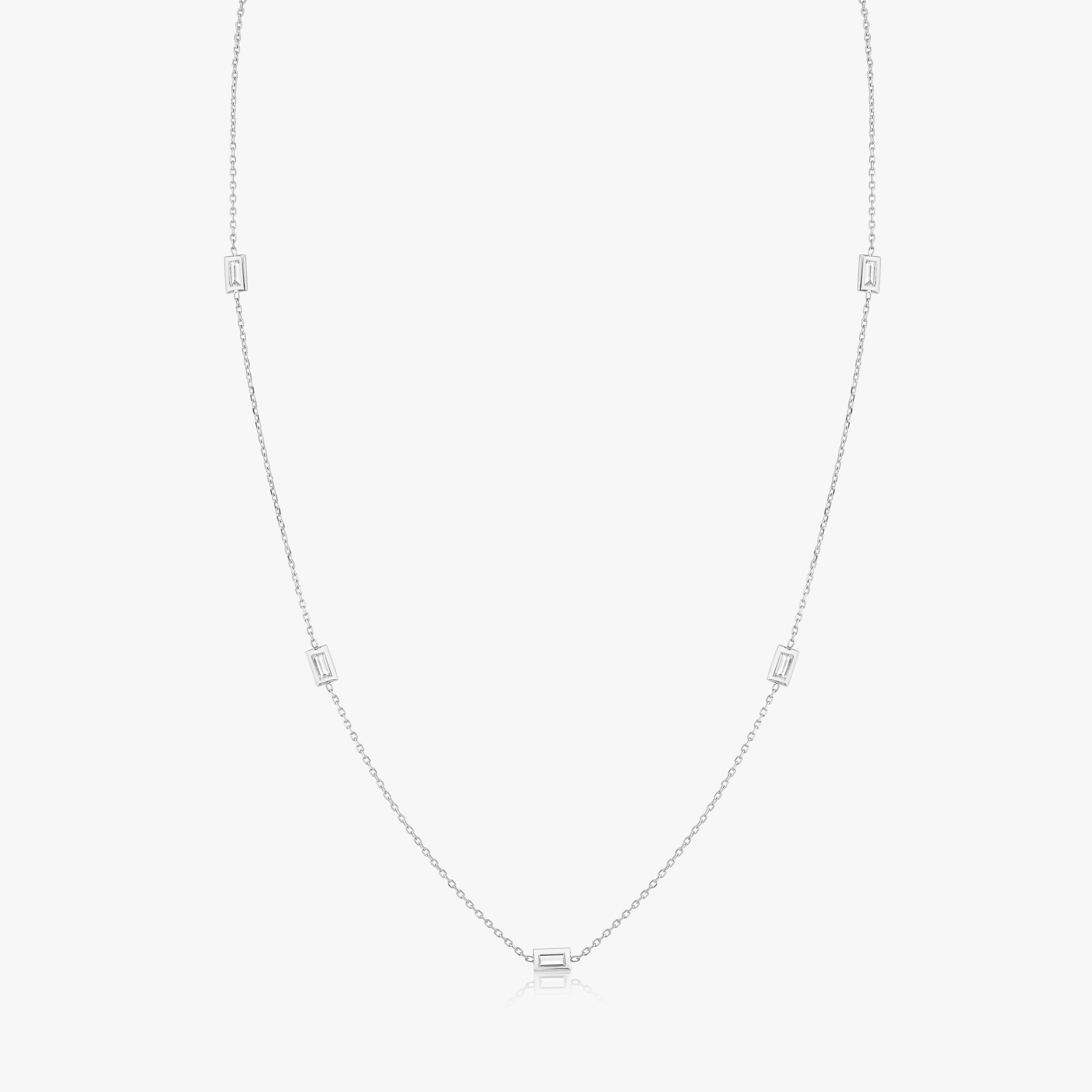 Bezel Station Necklace | Knife-Edge | VRAI