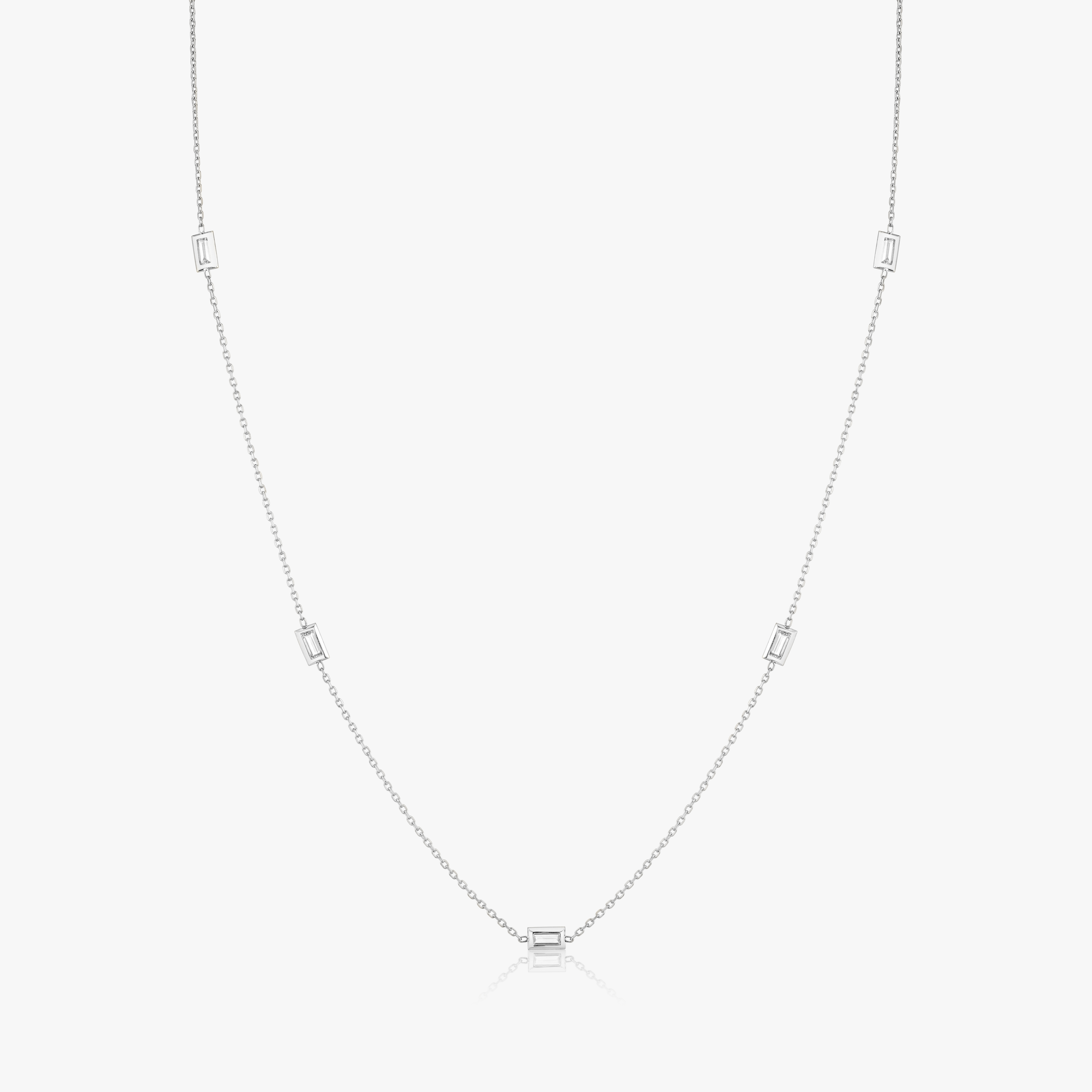 Bezel Station Necklace | Knife-Edge | VRAI