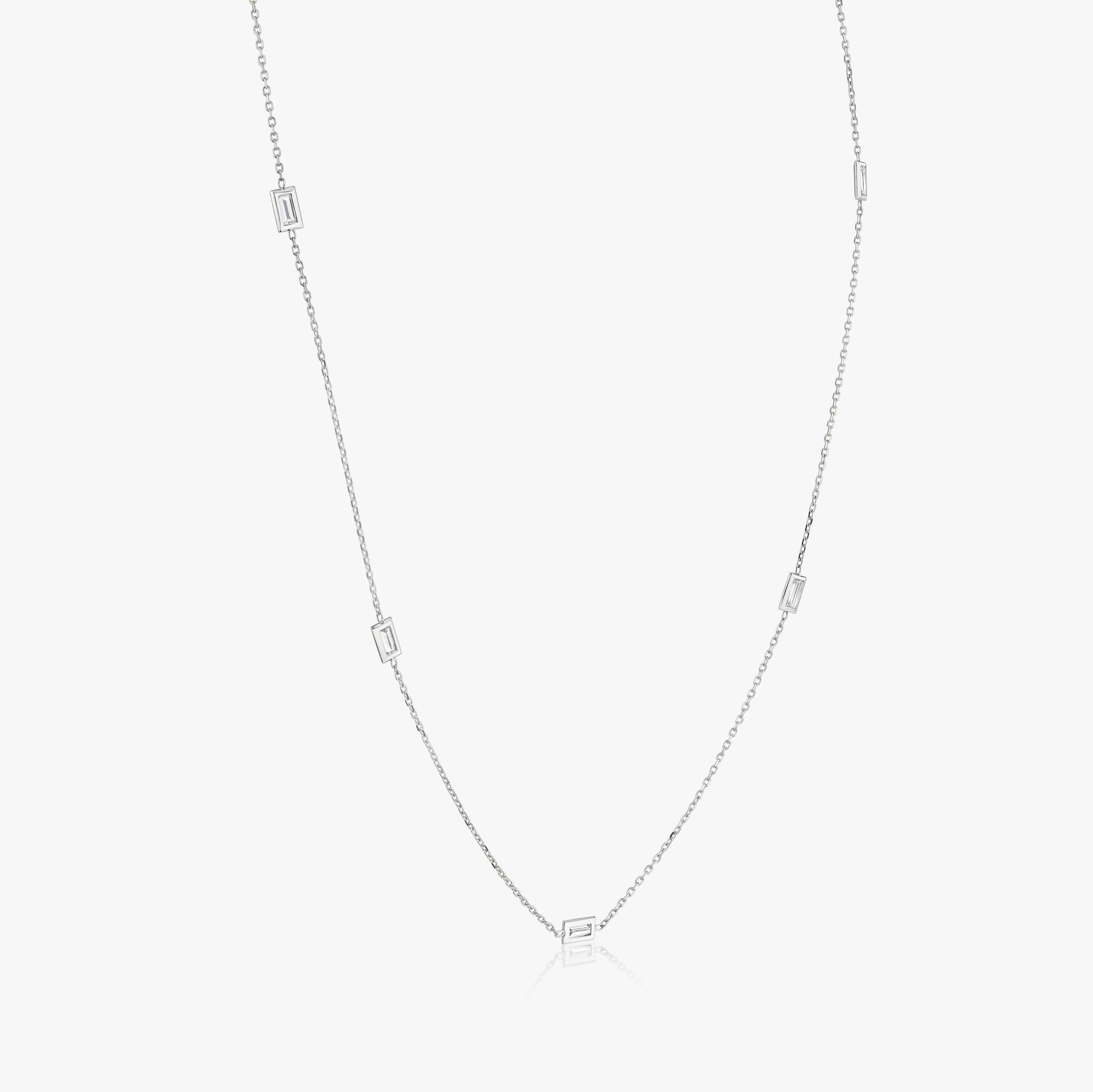 Bezel Station Necklace | Knife-Edge | VRAI