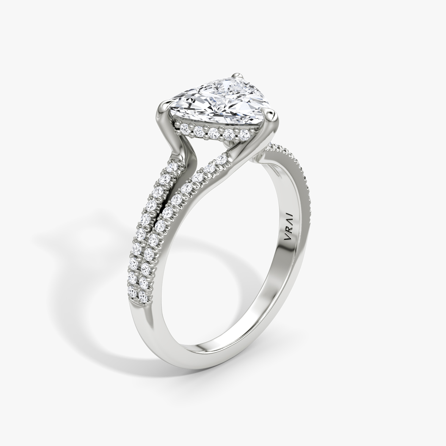 The Floating Split Band Engagement Ring | VRAI