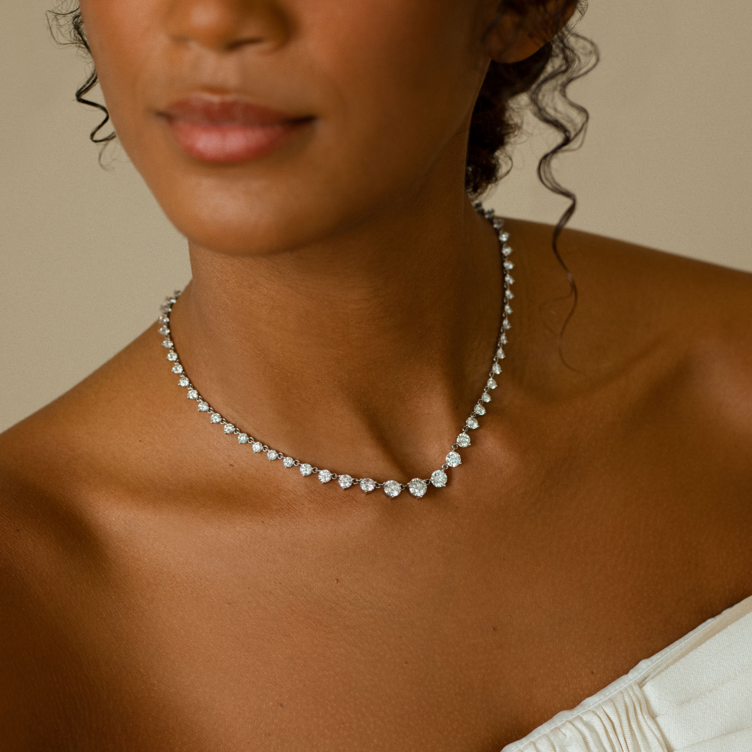 Infinity Linked Tennis Necklace | VRAI