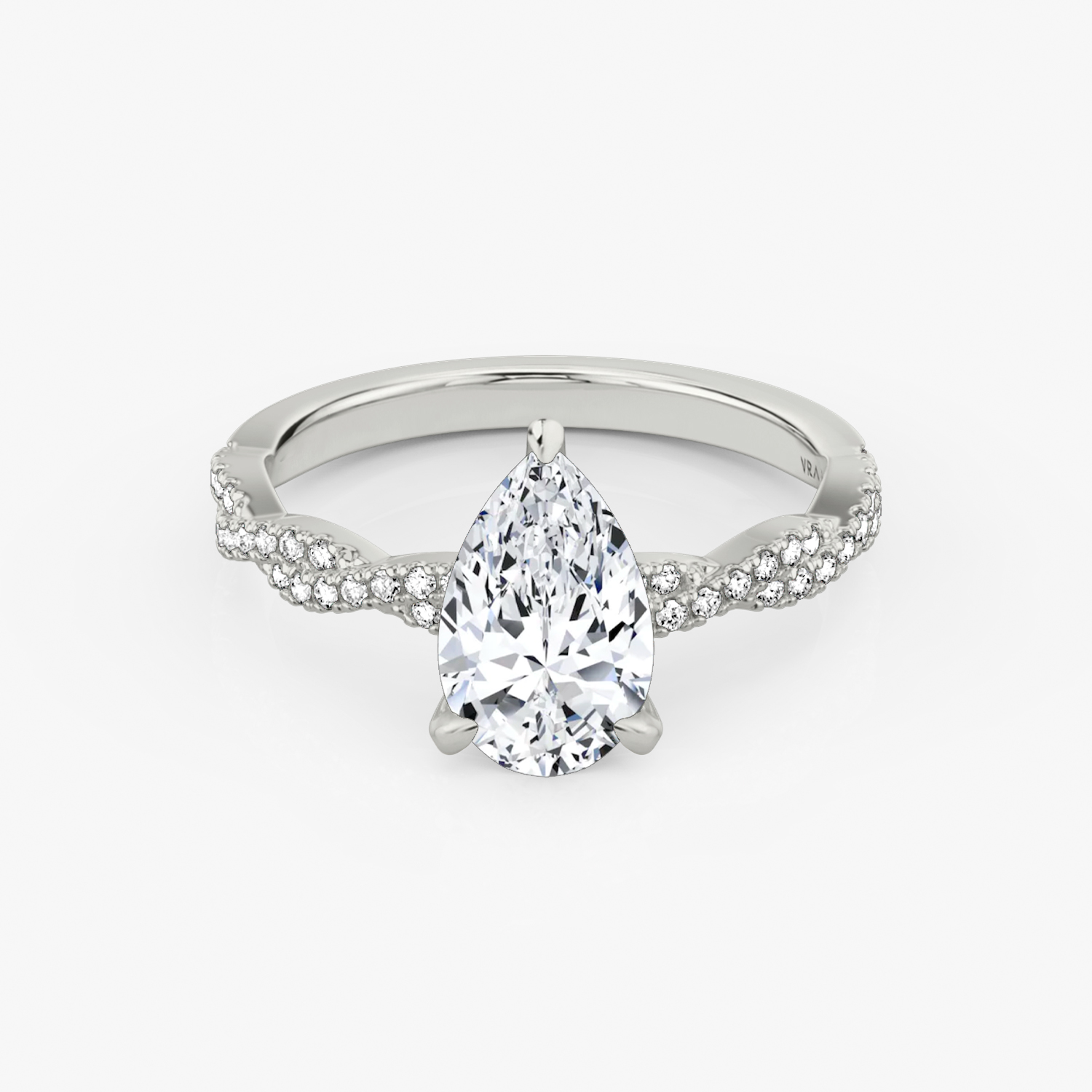 Twisted Classic Solitaire Engagement Ring | VRAI