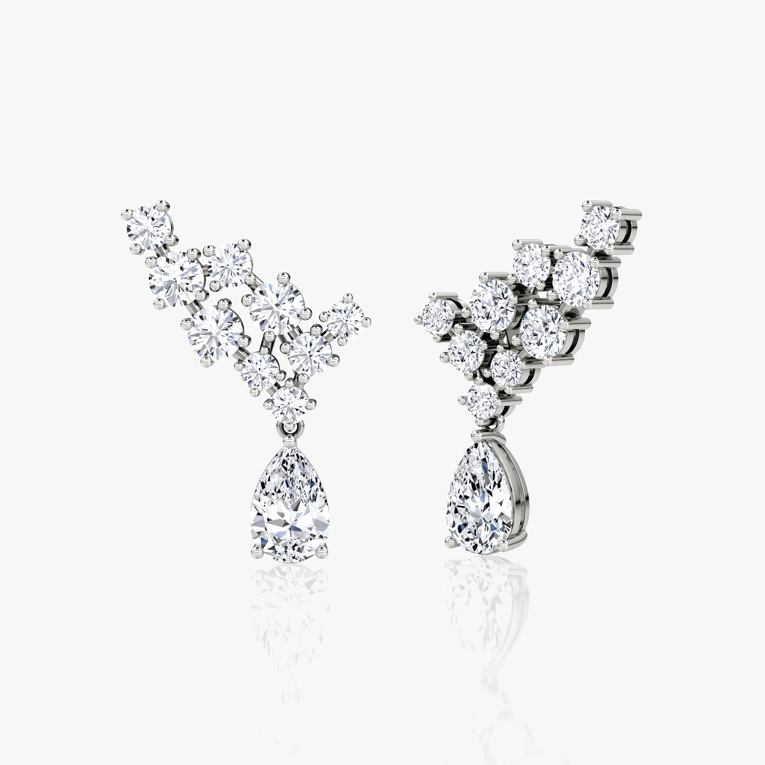 Pear Drop Cluster Earrings | VRAI