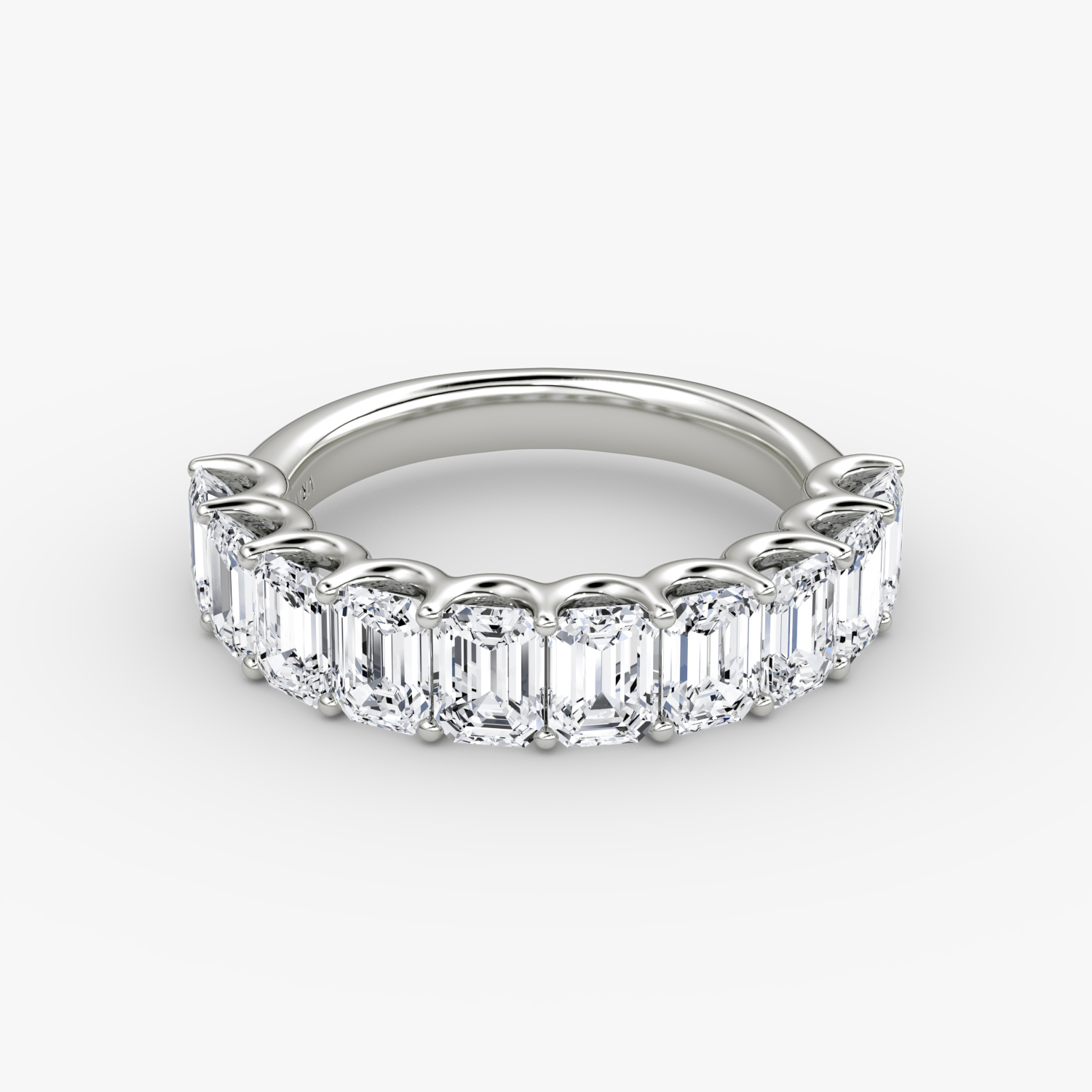 The Eternity Band in 18k White Gold | 2½ Carat | Emerald Cut VRAI ...