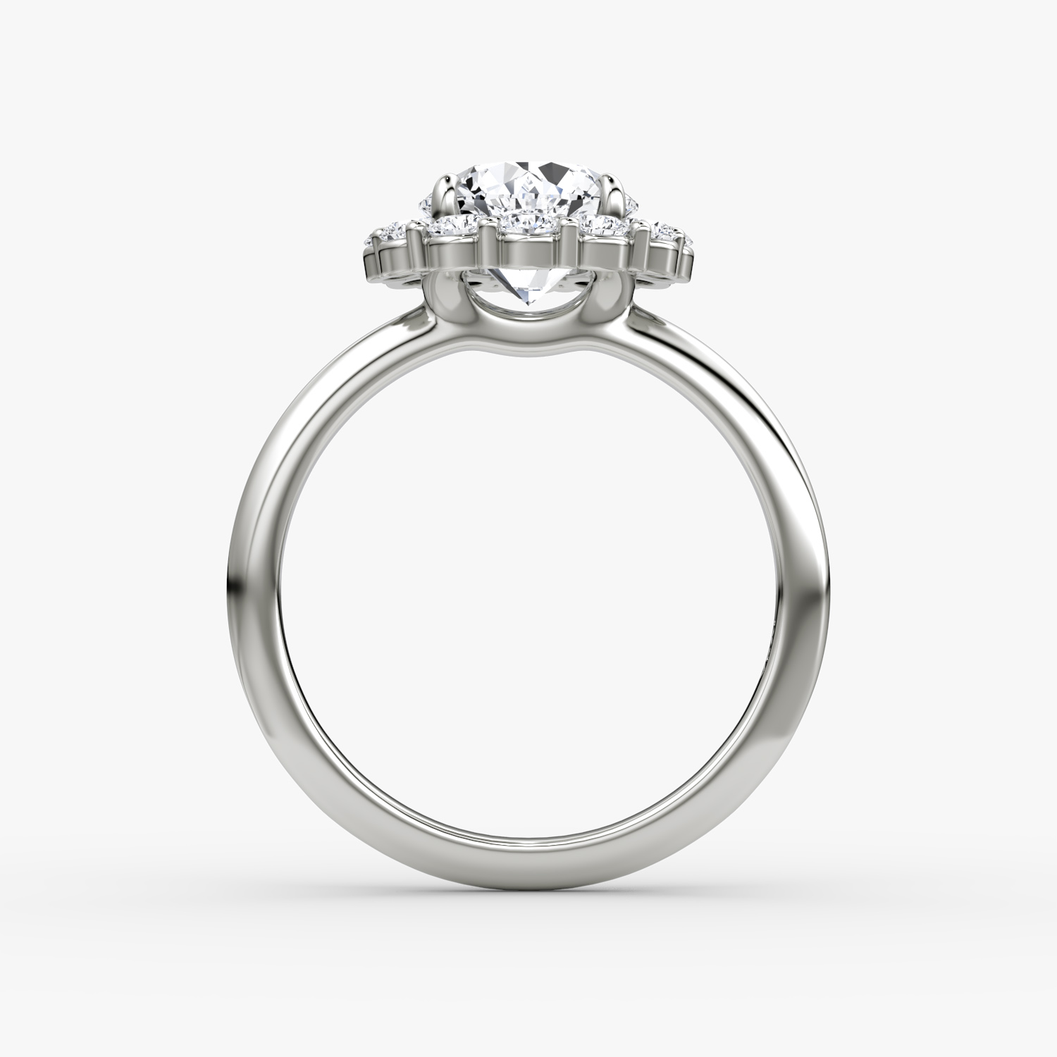 The Signature Floral Halo Engagement Ring | VRAI