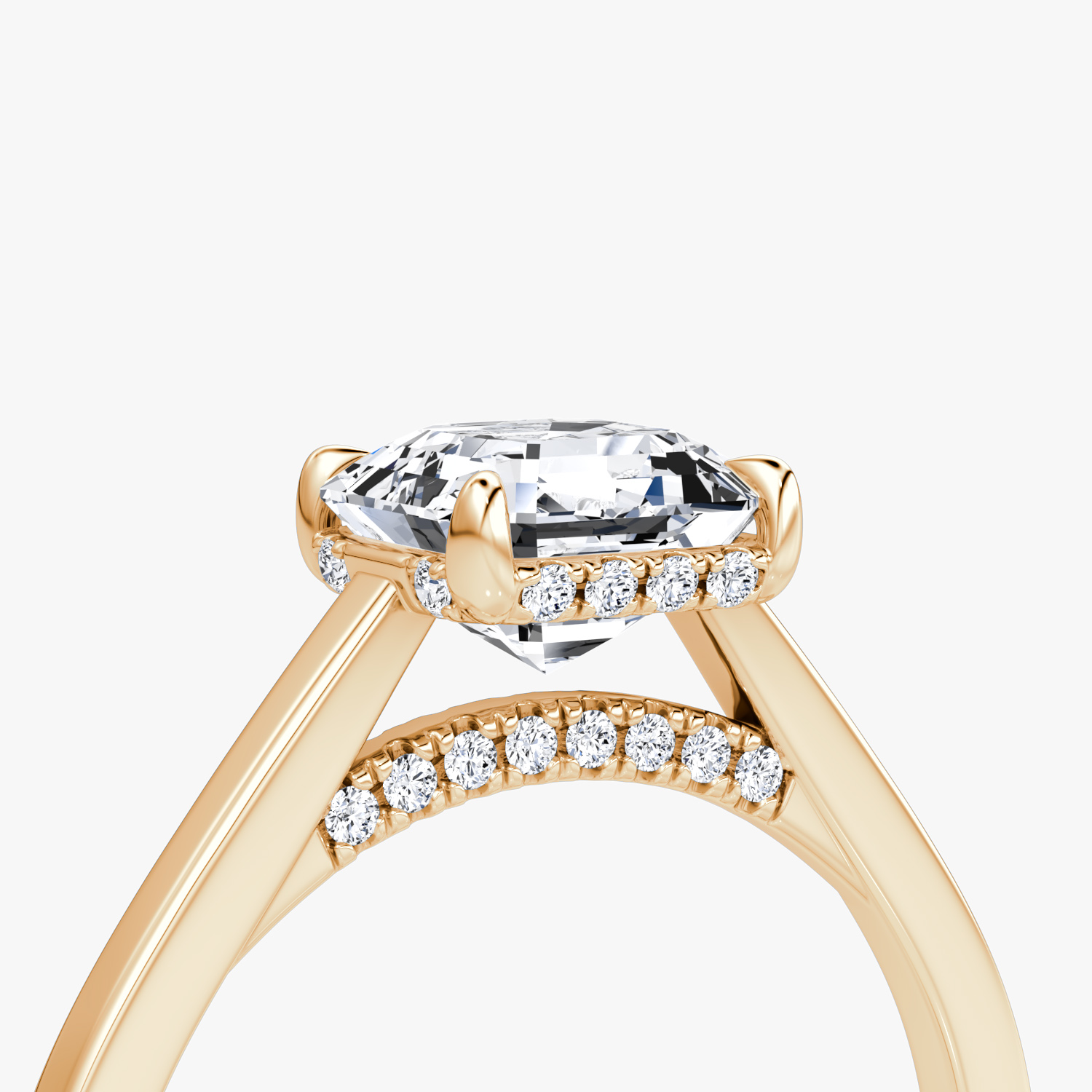 The Pavé Bridge Engagement Ring | VRAI