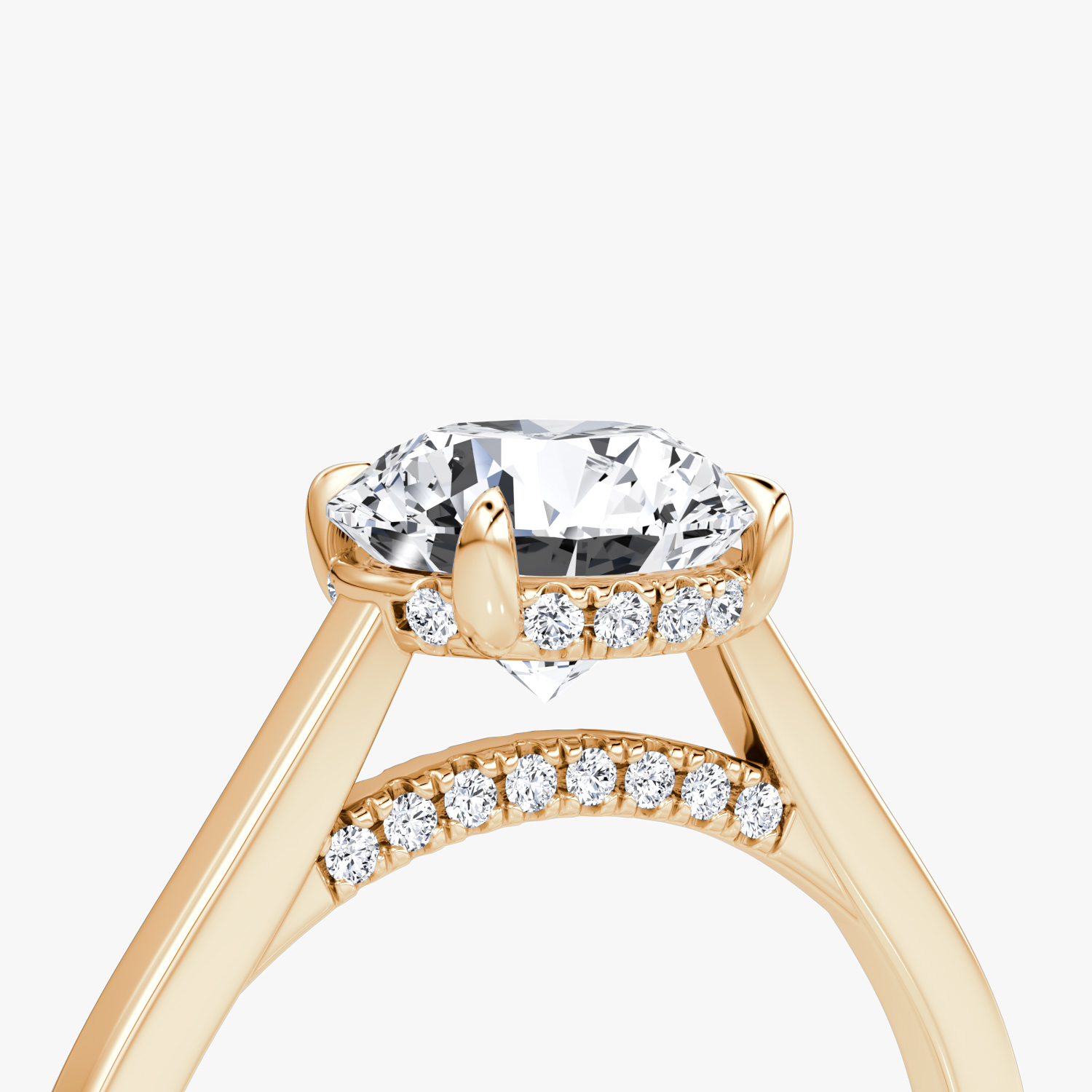 The Pavé Bridge Engagement Ring | VRAI