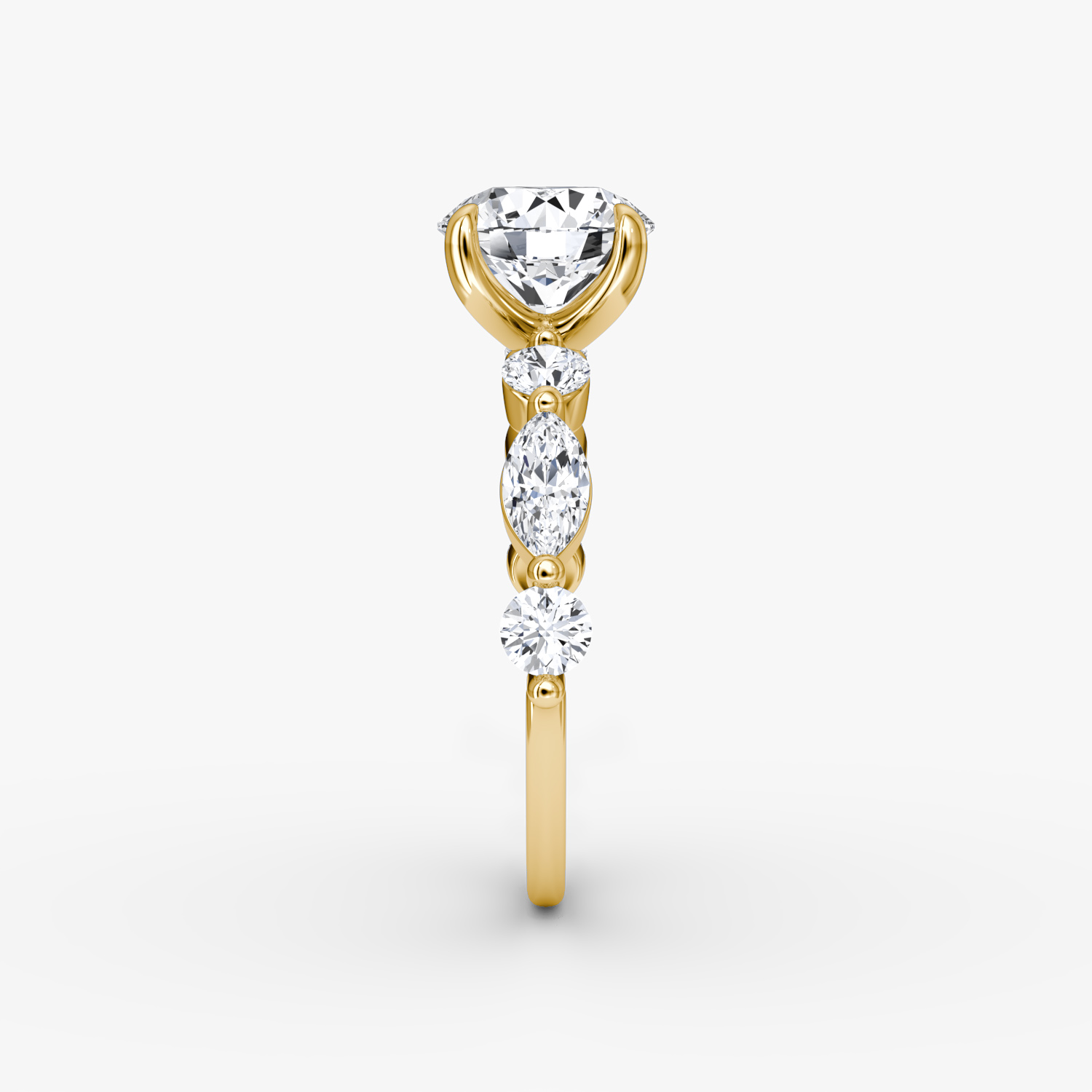 The Mixed Shape Single Shared Prong Engagement Ring | VRAI