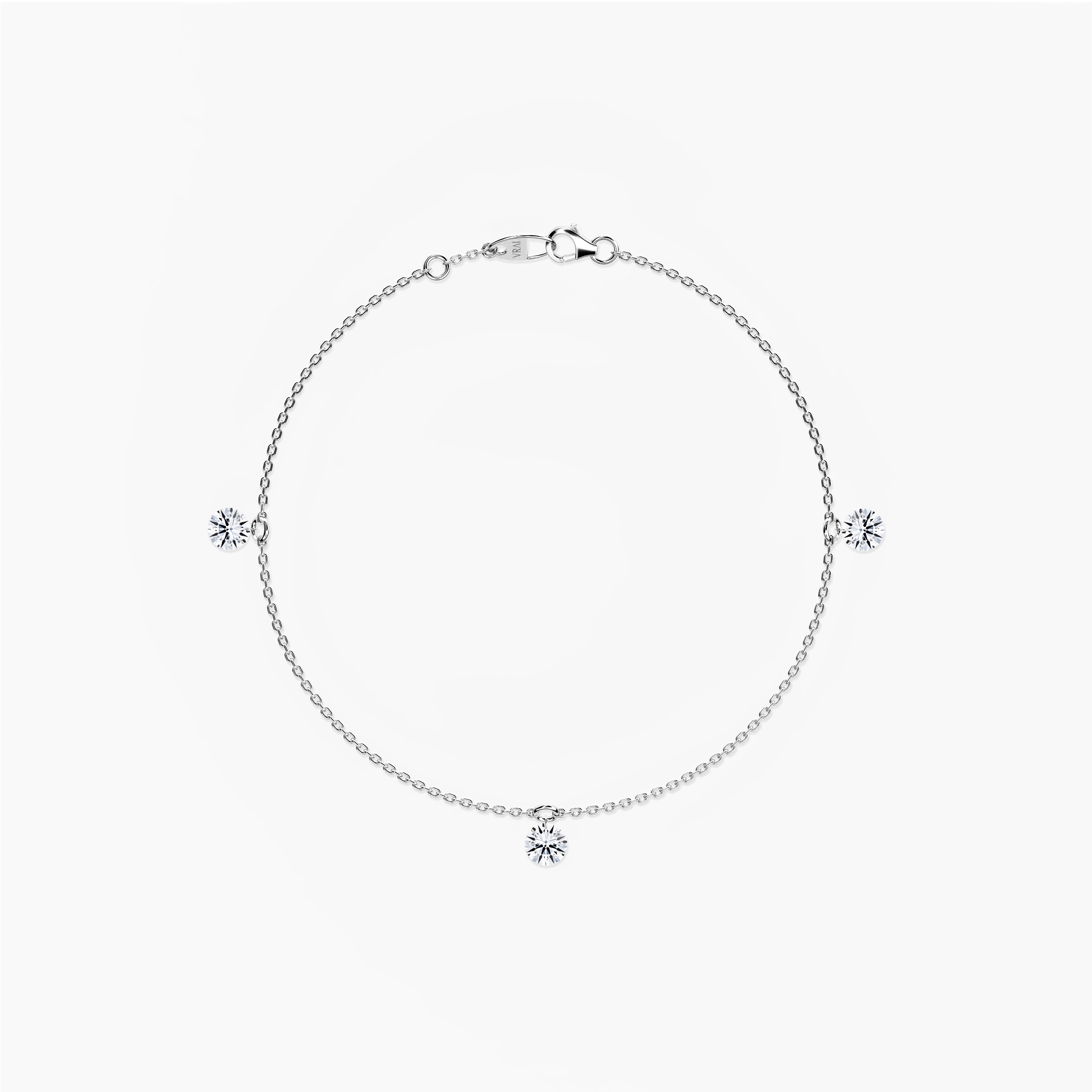 Floating Diamond Bracelet | VRAI Created Diamonds