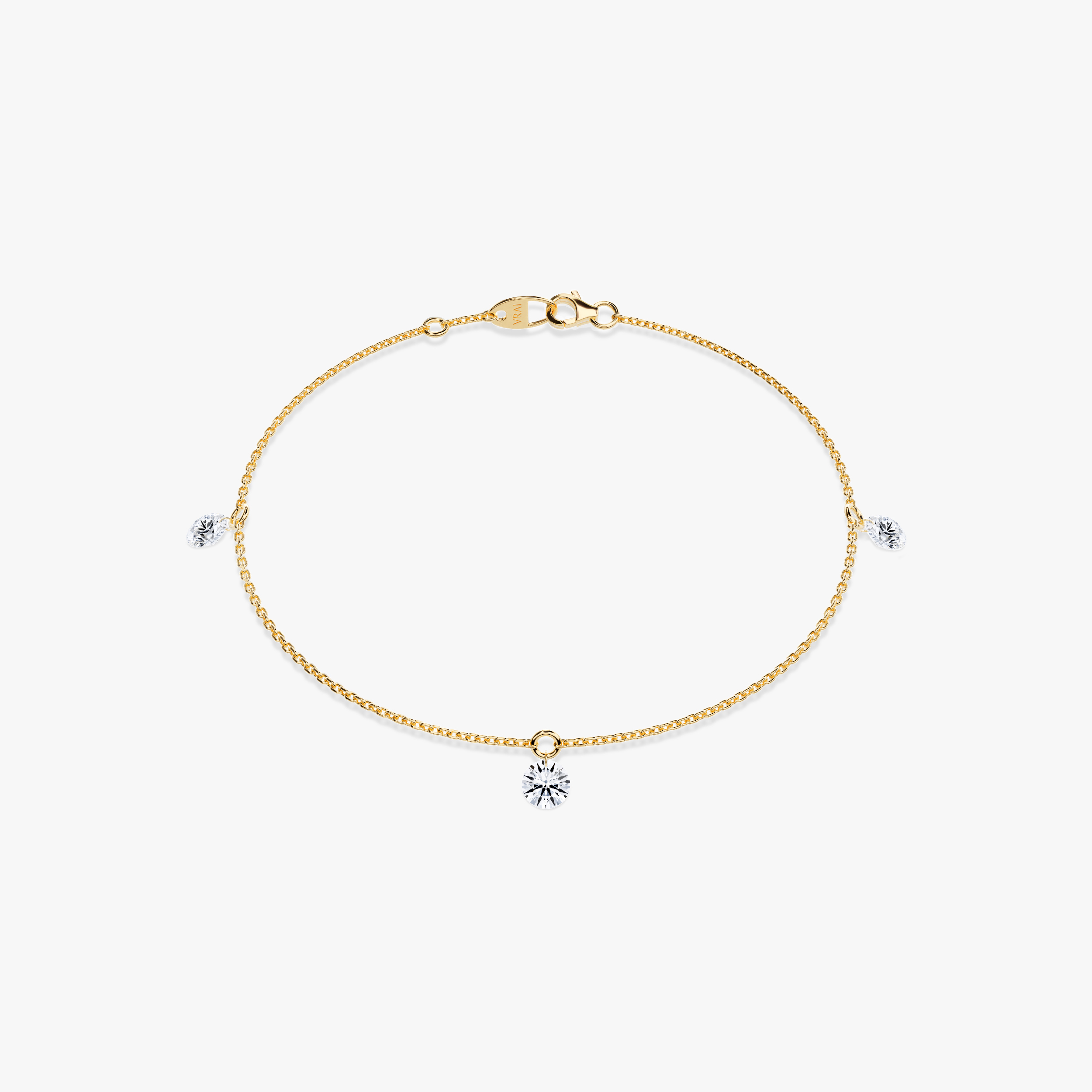 Floating Diamond Bracelet | VRAI Created Diamonds
