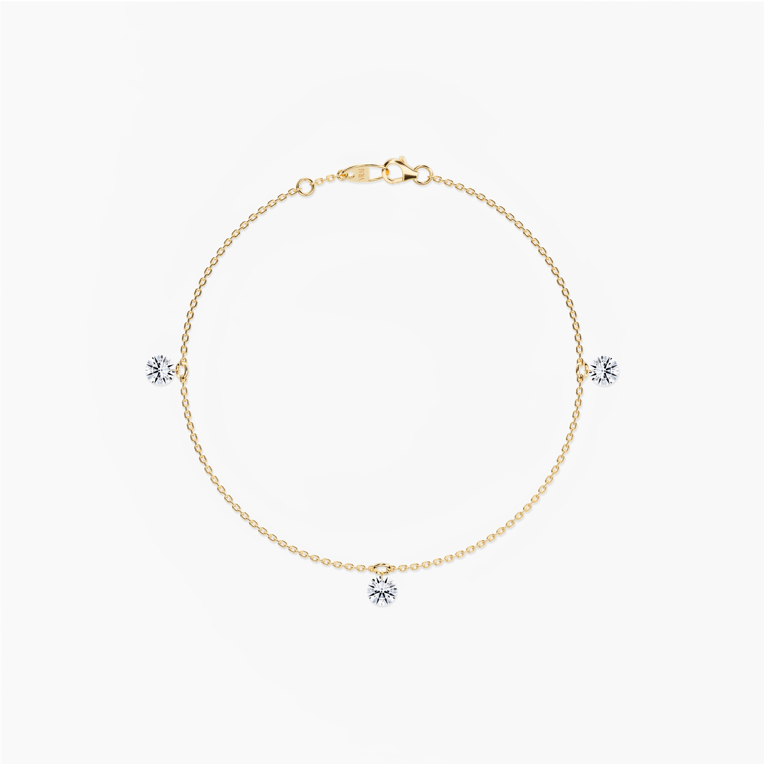 Floating Diamond Bracelet | VRAI Created Diamonds