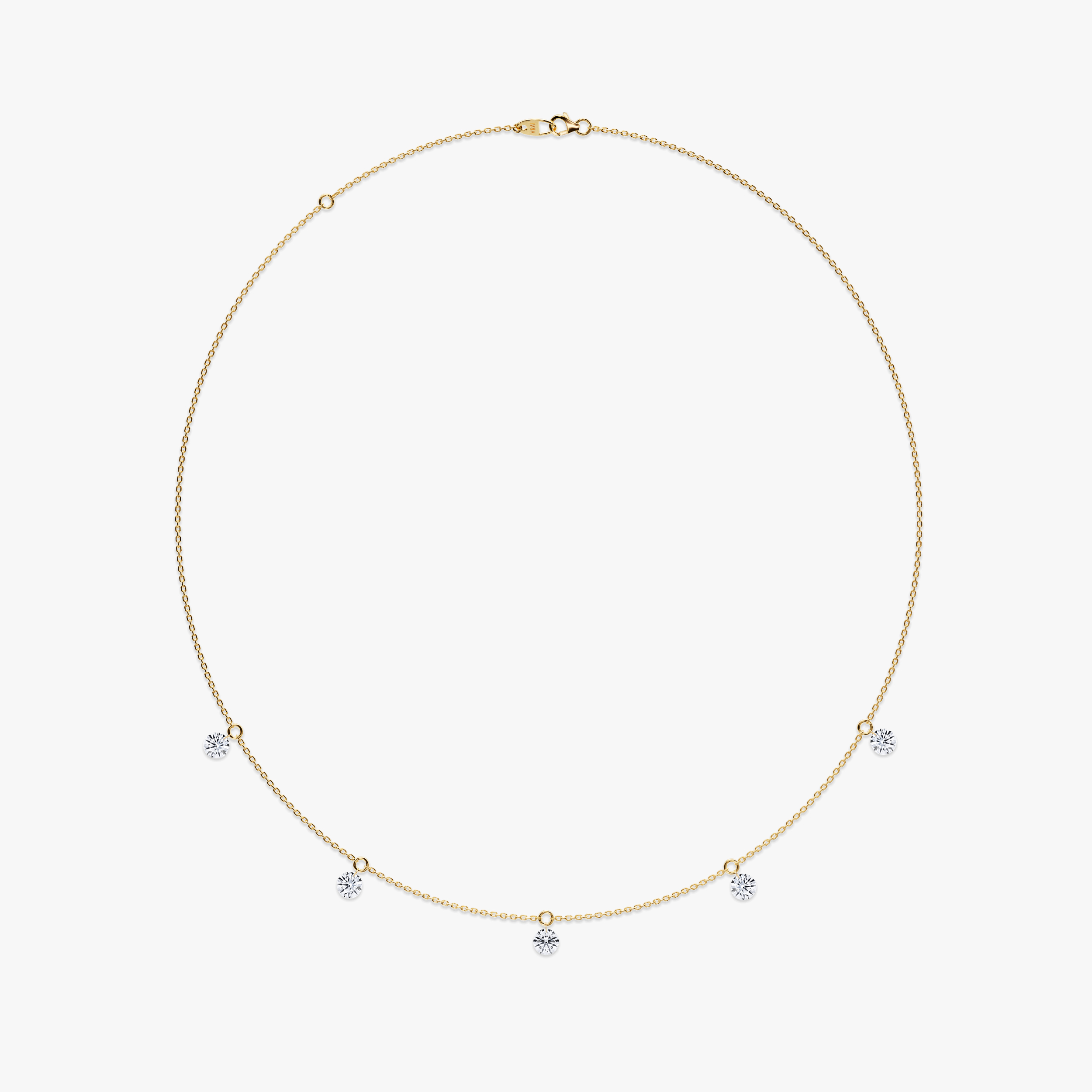 Floating Diamond Necklace | VRAI Created Diamonds