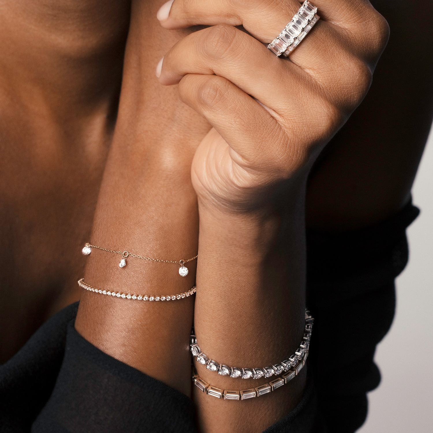 Floating Diamond Bracelet | VRAI Created Diamonds