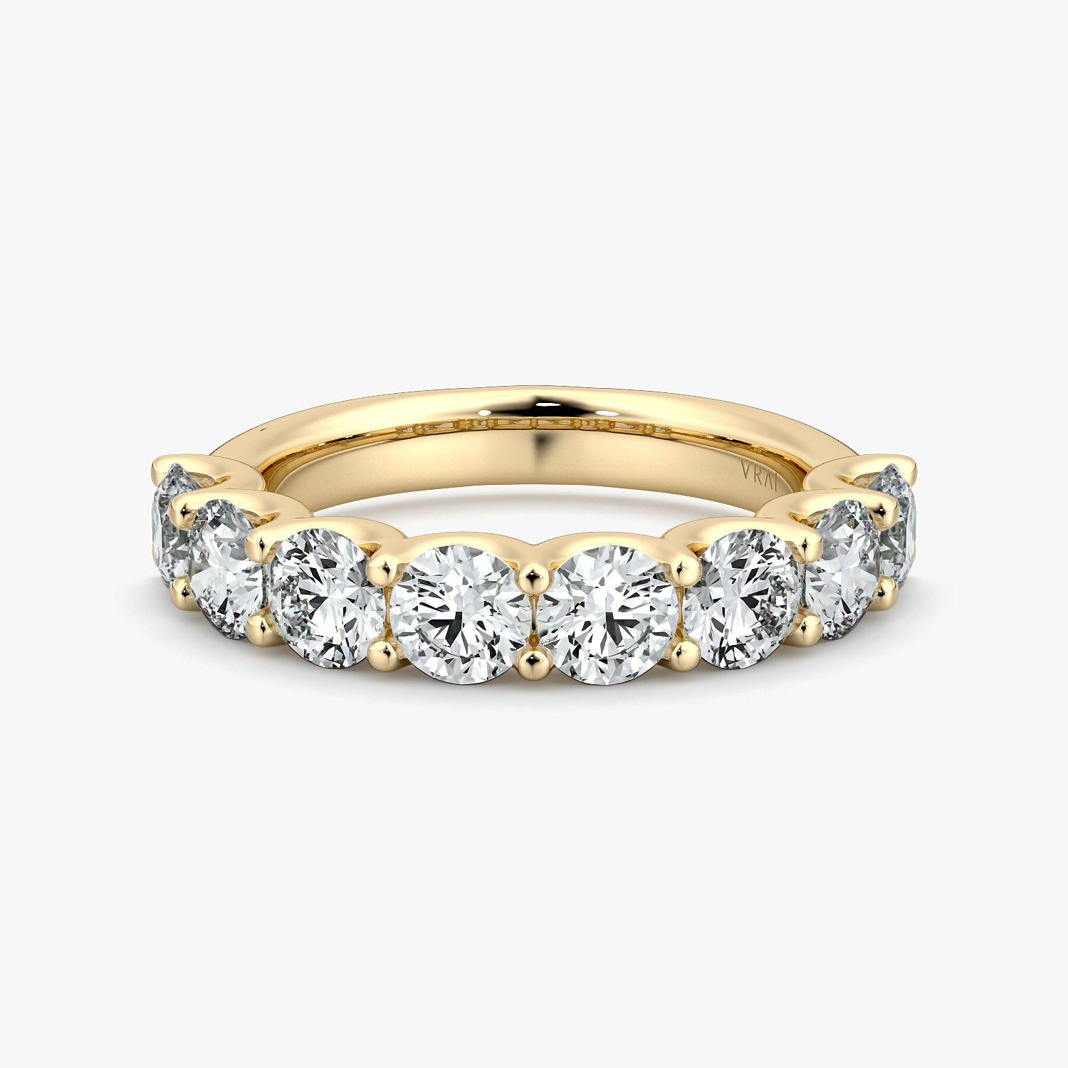 The Eternity Band in Yellow Gold | 2.0ct Carat | Half Cut VRAI Created ...