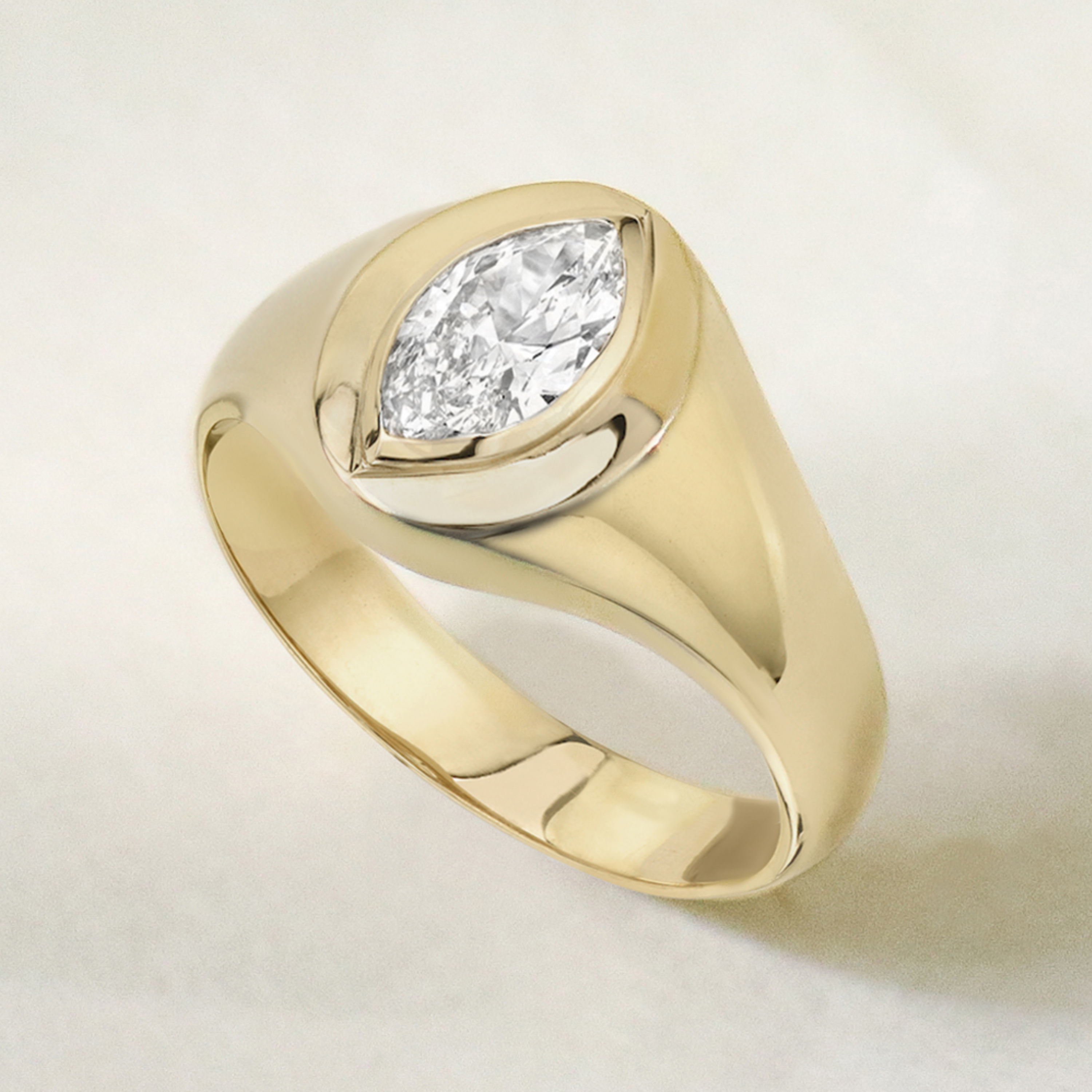 Shop Signet rings | VRAI Created Diamonds