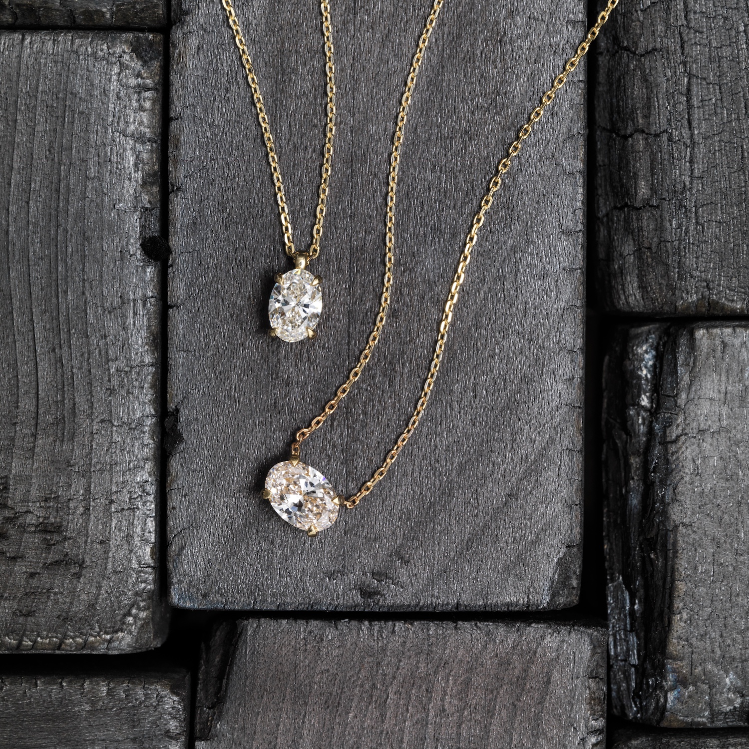 Oval cut stackable necklaces Necklaces | Graceful & Elegant Jewelry – VRAI