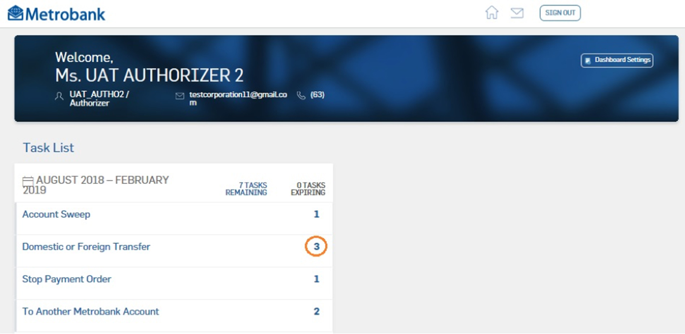 Sending money via Domestic or Foreign Transfer via Metrobank Business ...