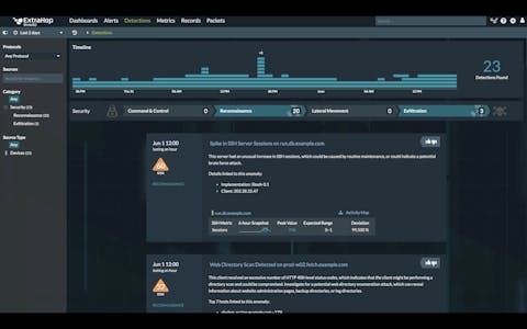 An interactive online product demo of ExtraHop