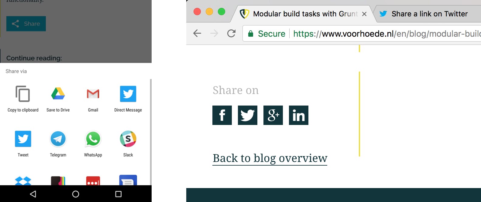 Making our site more app-y | De Voorhoede