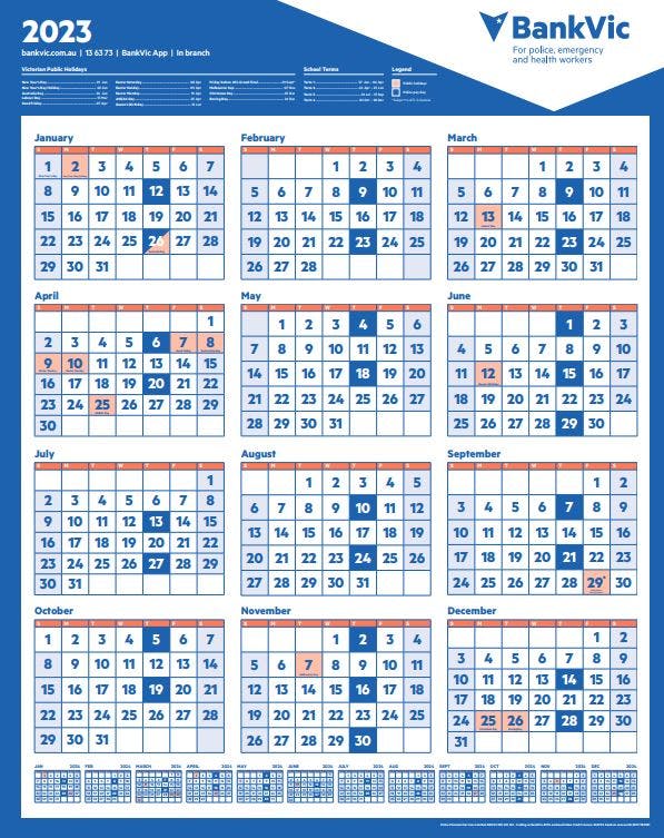 BankVic Calendar 2024 | BankVic