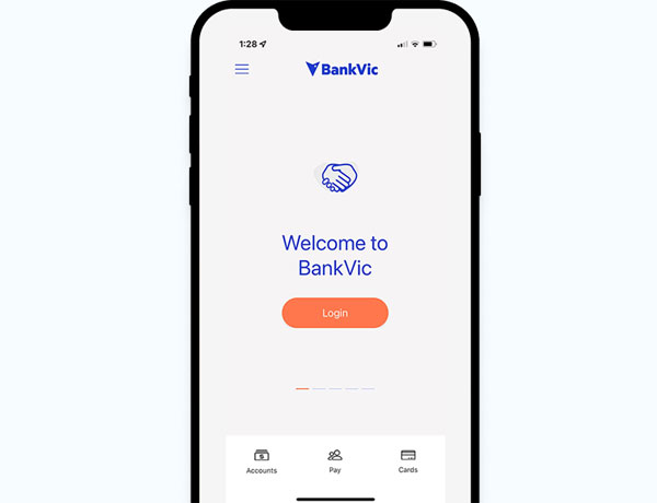 Mobile banking app | BankVic