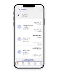 Mobile banking app | BankVic