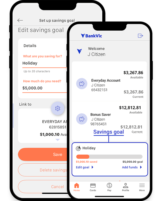 Mobile banking app | BankVic