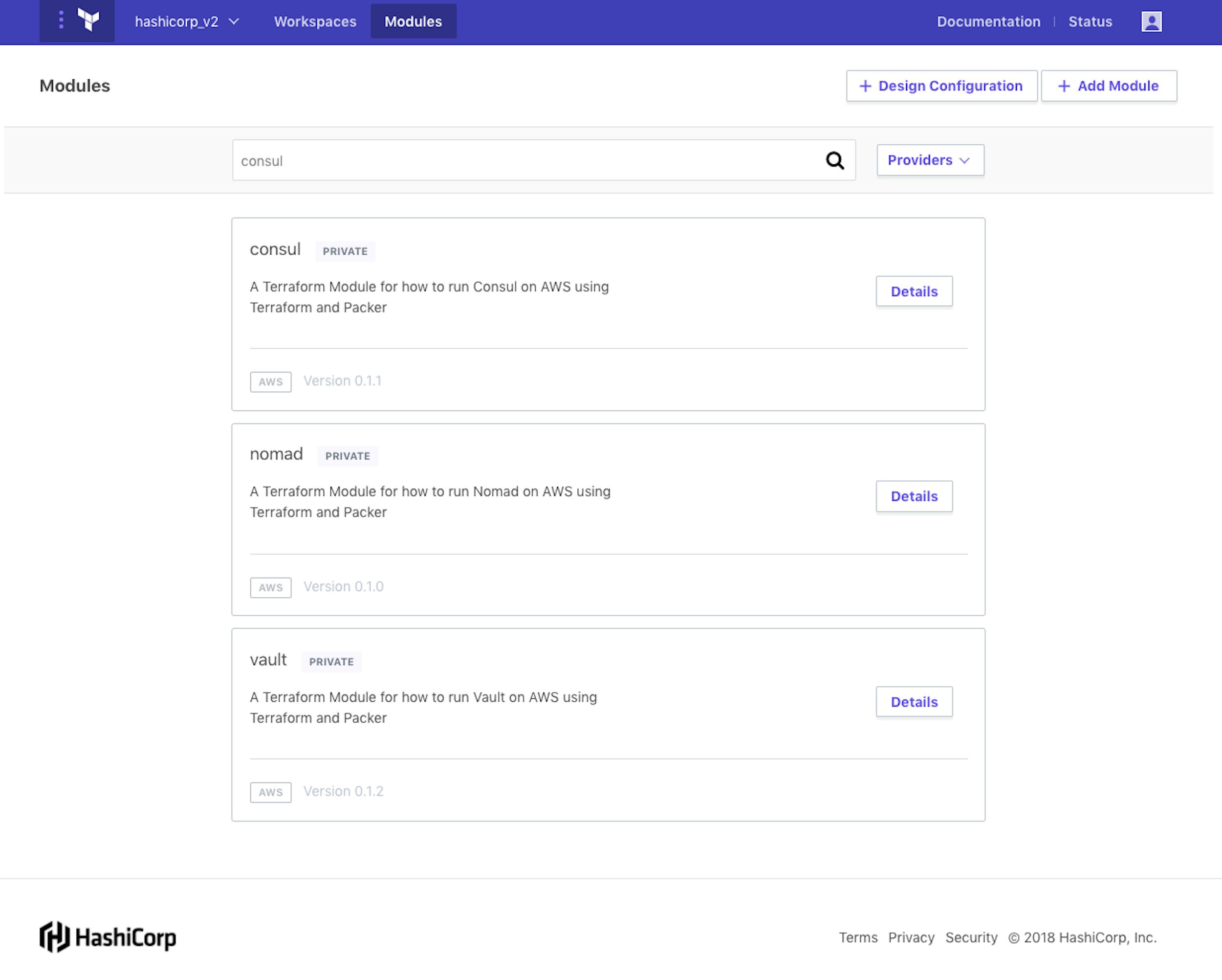 Announcing HashiCorp Terraform Enterprise Module Registry
