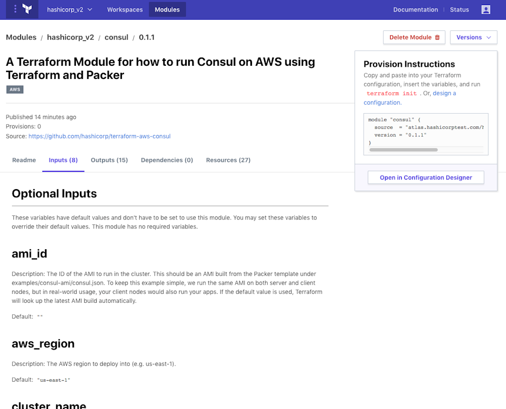 Announcing HashiCorp Terraform Enterprise Module Registry