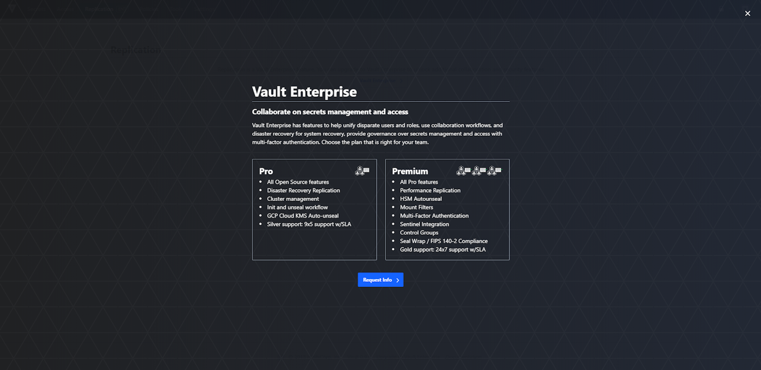 Vault OSS UI Introduction