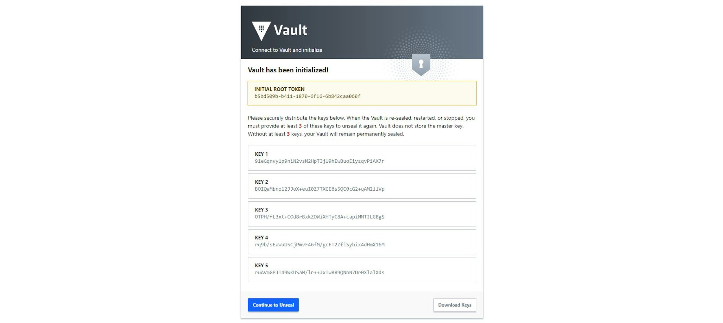 Vault OSS UI Introduction