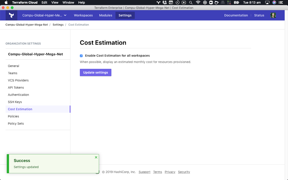 Announcing Cost Estimation for Terraform Cloud and Enterprise