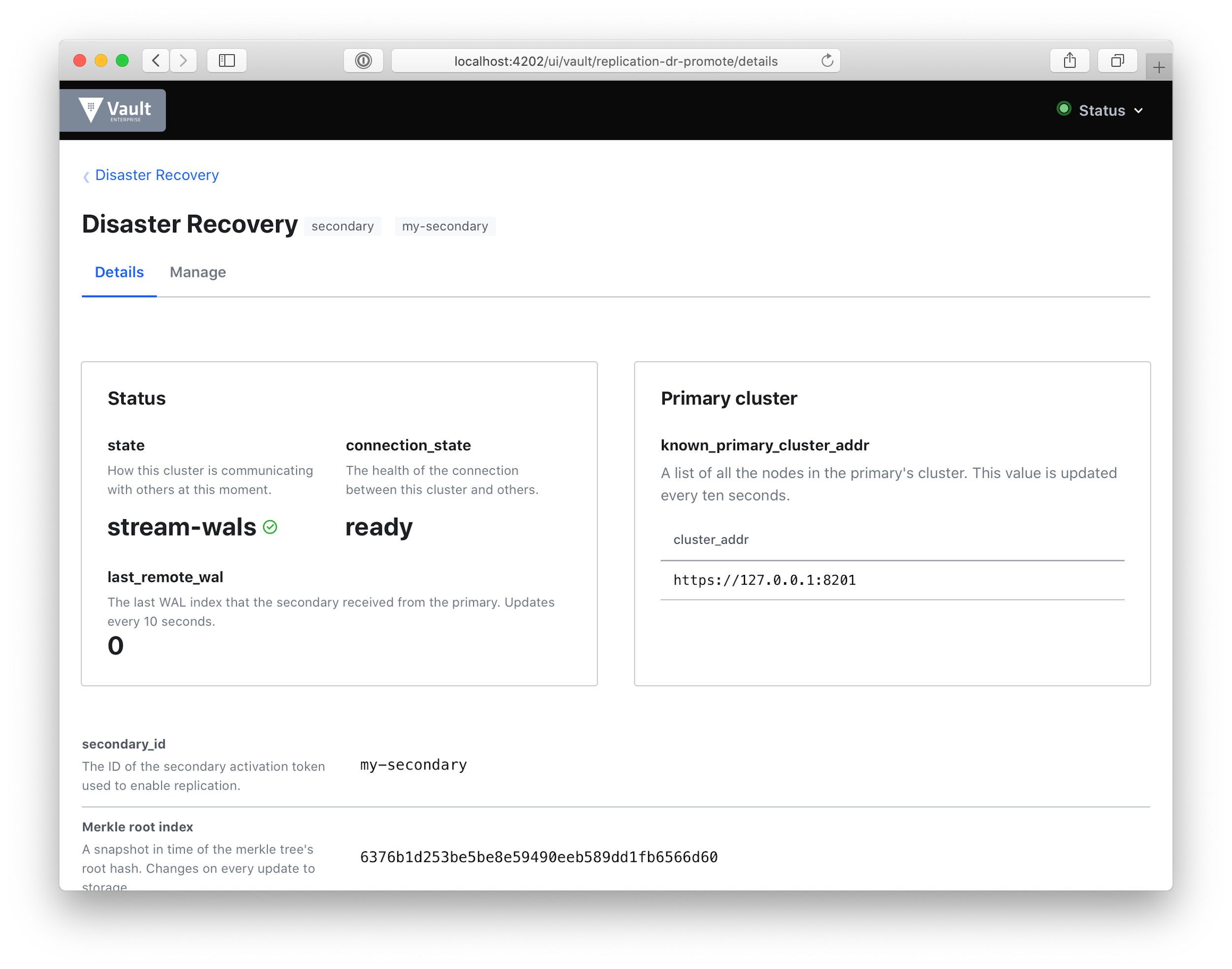 HashiCorp Vault Replication UI Redesign