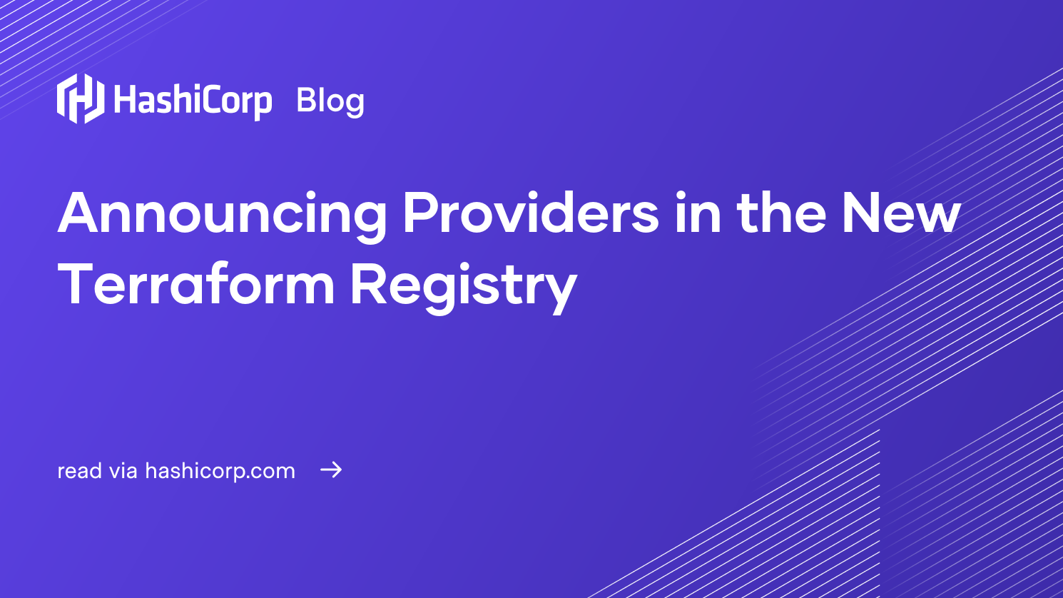 Announcing Providers in the New Terraform Registry