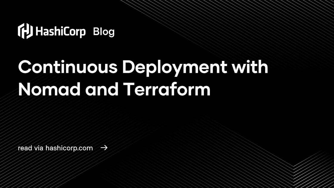Continuous Deployment with Nomad and Terraform