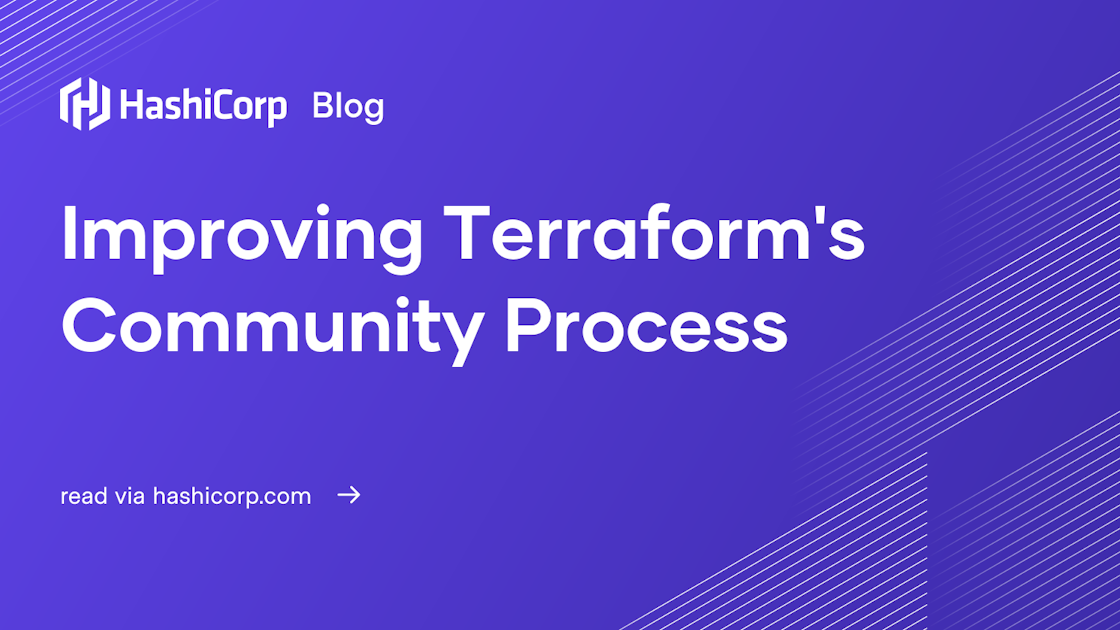 Improving Terraform's Community Process