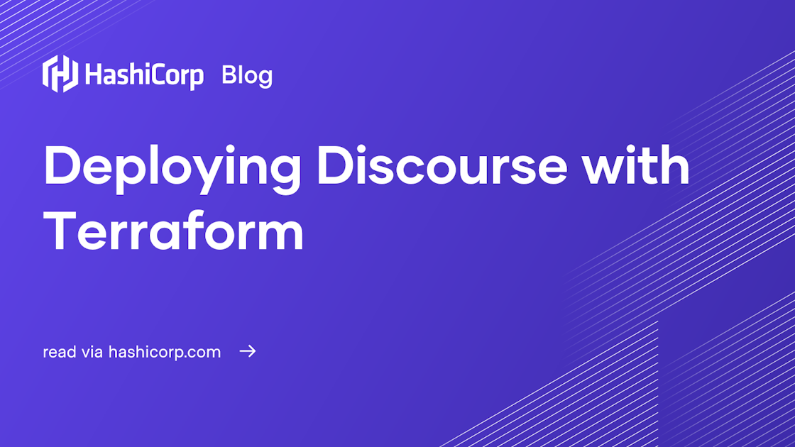 Deploying Discourse with Terraform