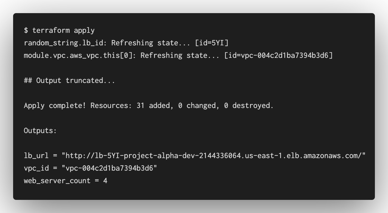 New Terraform Tutorial Terraform Outputs