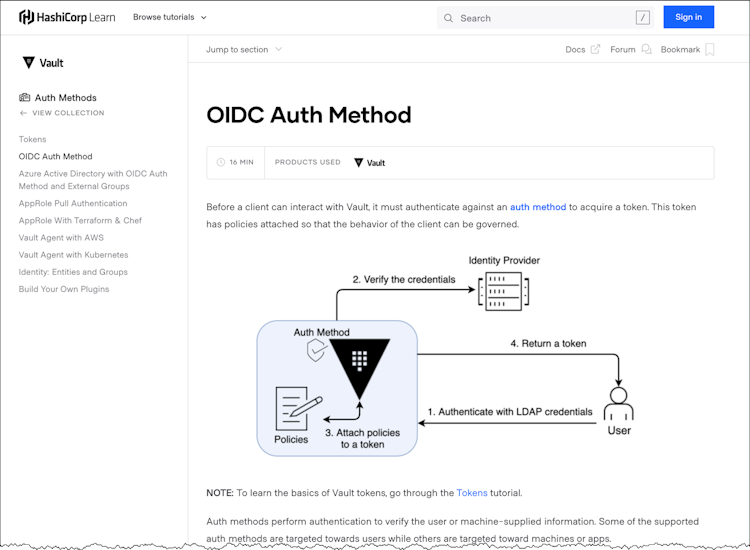 Vault Learning Resources: Transit Secrets Engine, OpenID Connect Auth Method