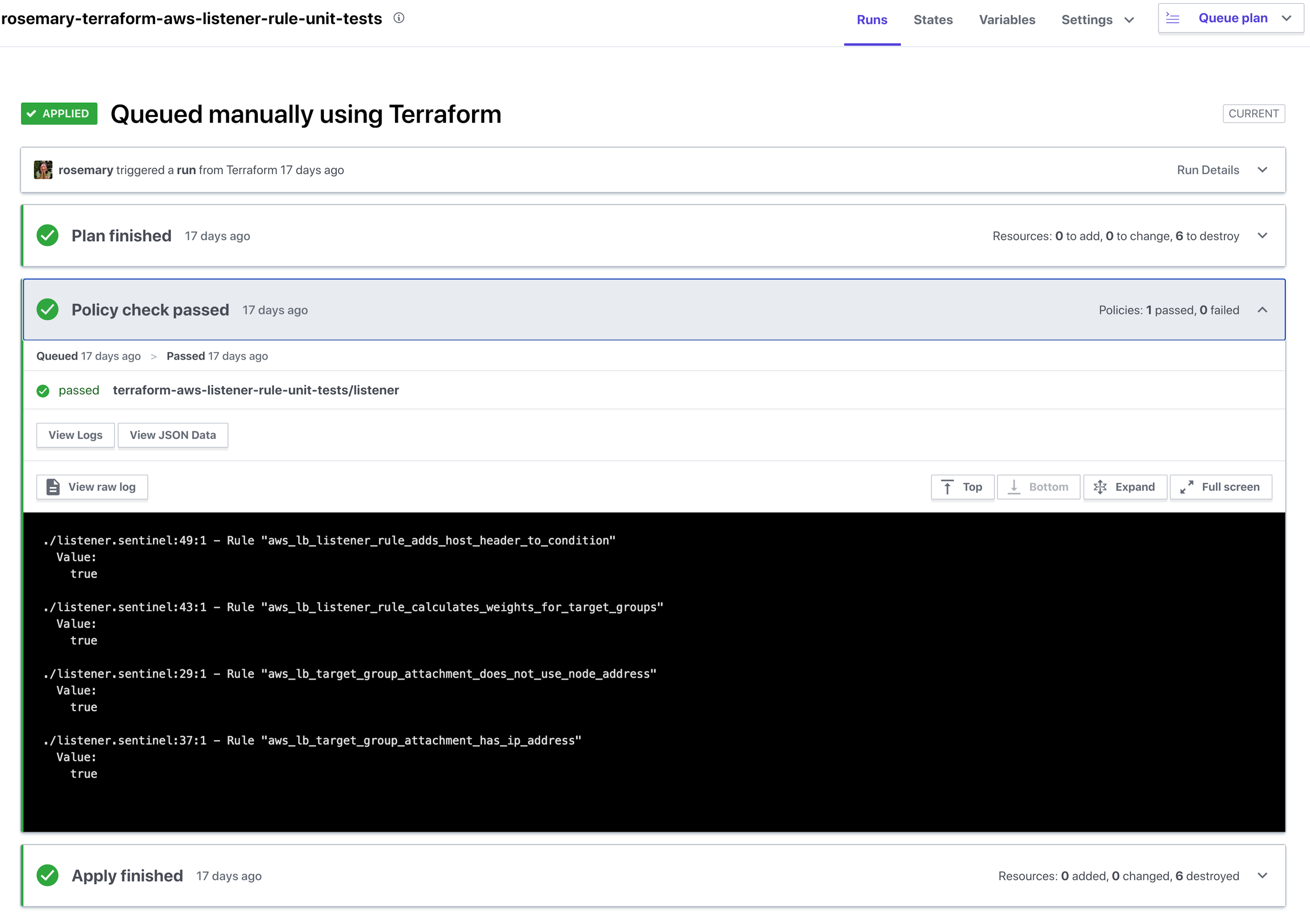 Testing Hashicorp Terraform