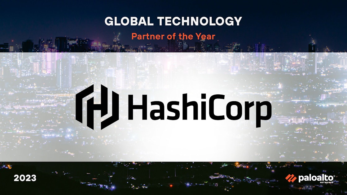 HashiCorp wins the Palo Alto Networks 2023 Global Technology Partner of the Year award